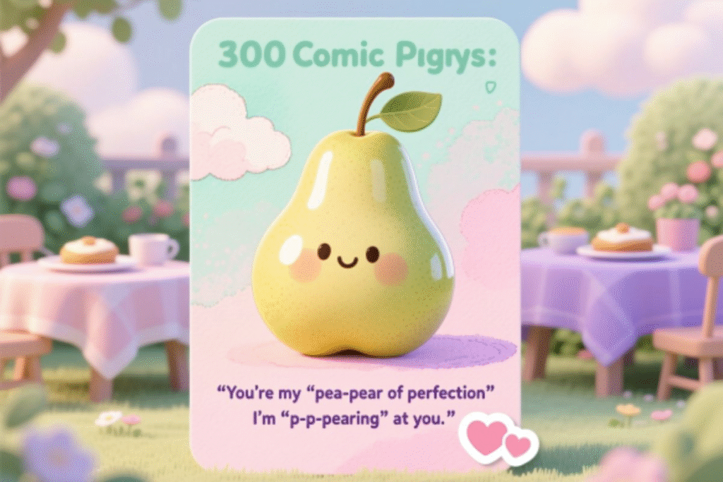 300 Cute Pear Puns: Funny Short One Liners, Captions & Love